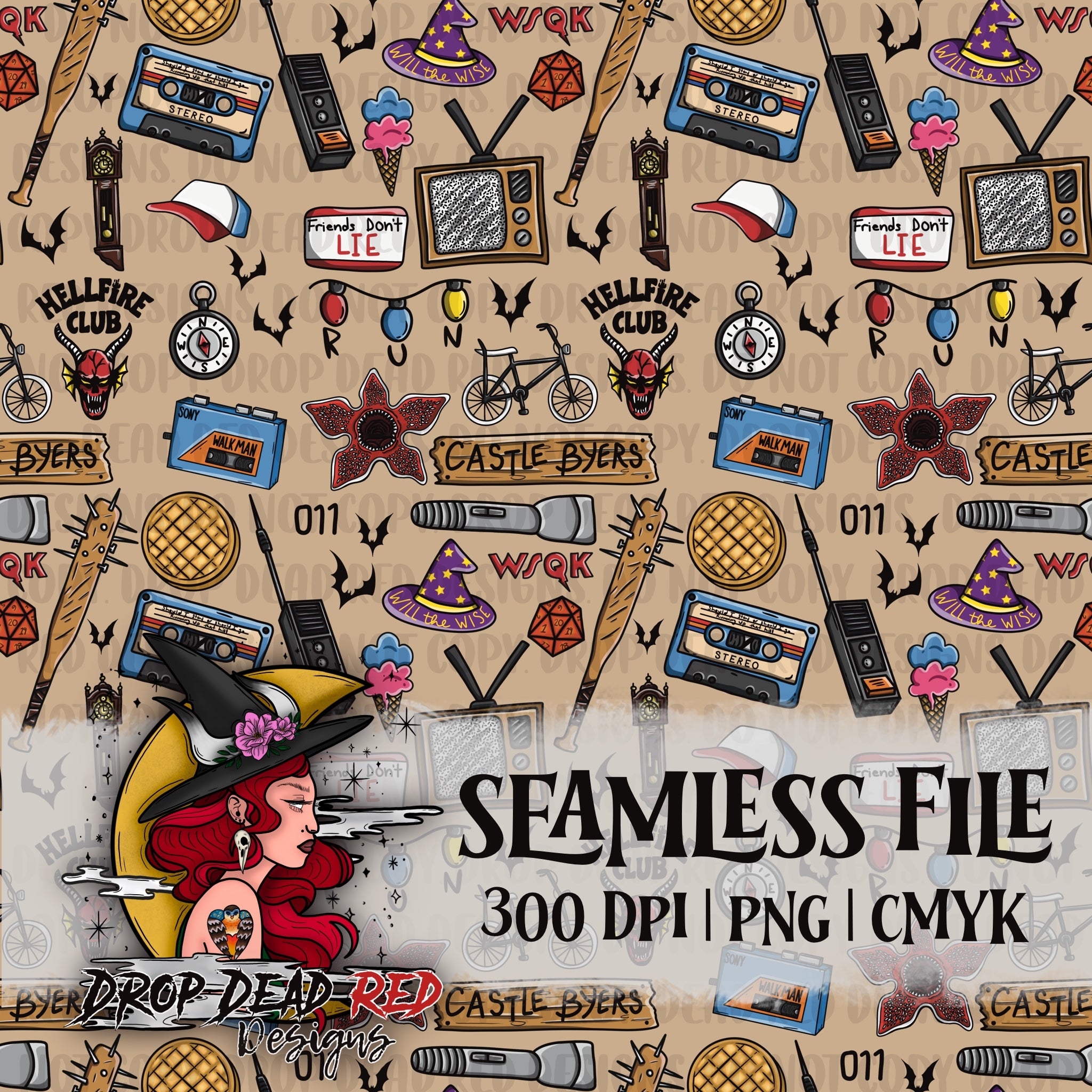 Bitchin Color Seamless - Digital File – Drop Dead Red Designs