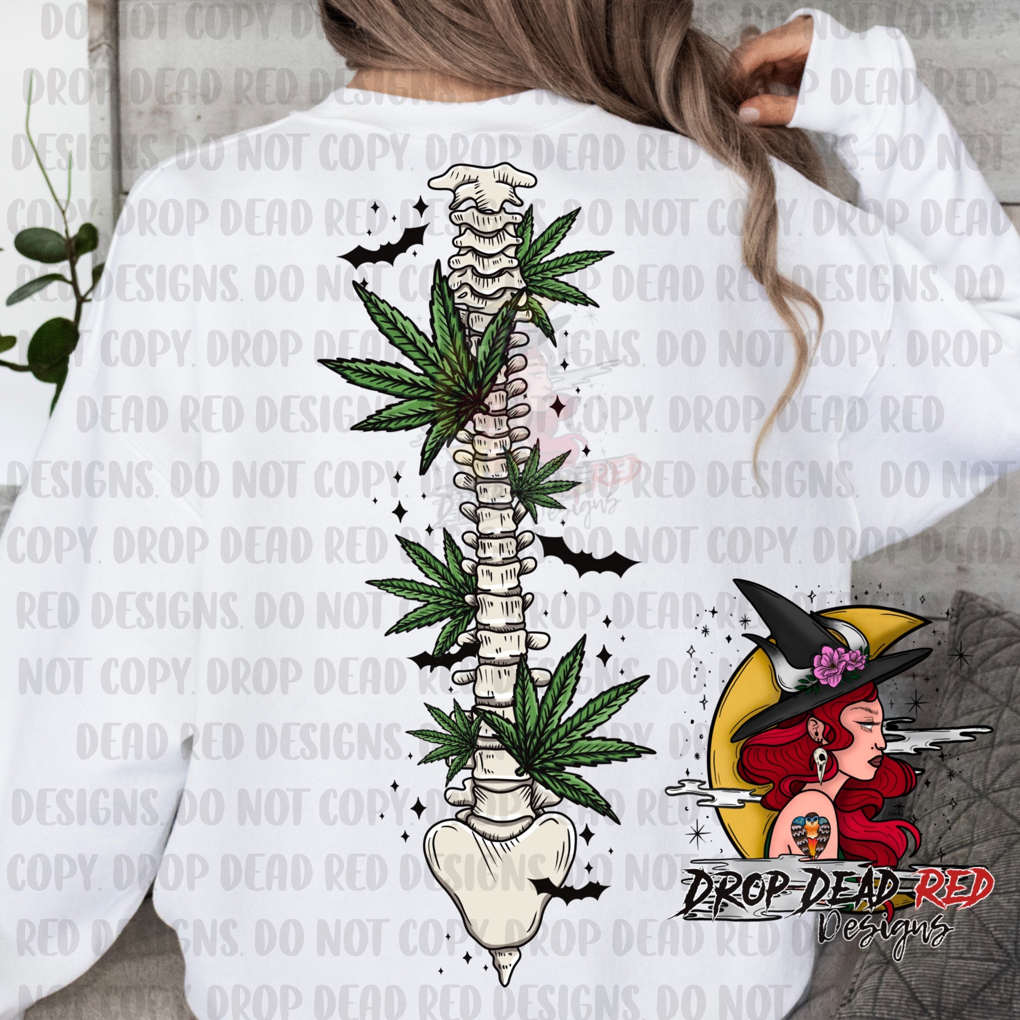 420 Spooky Spine - Digital File – Drop Dead Red Designs