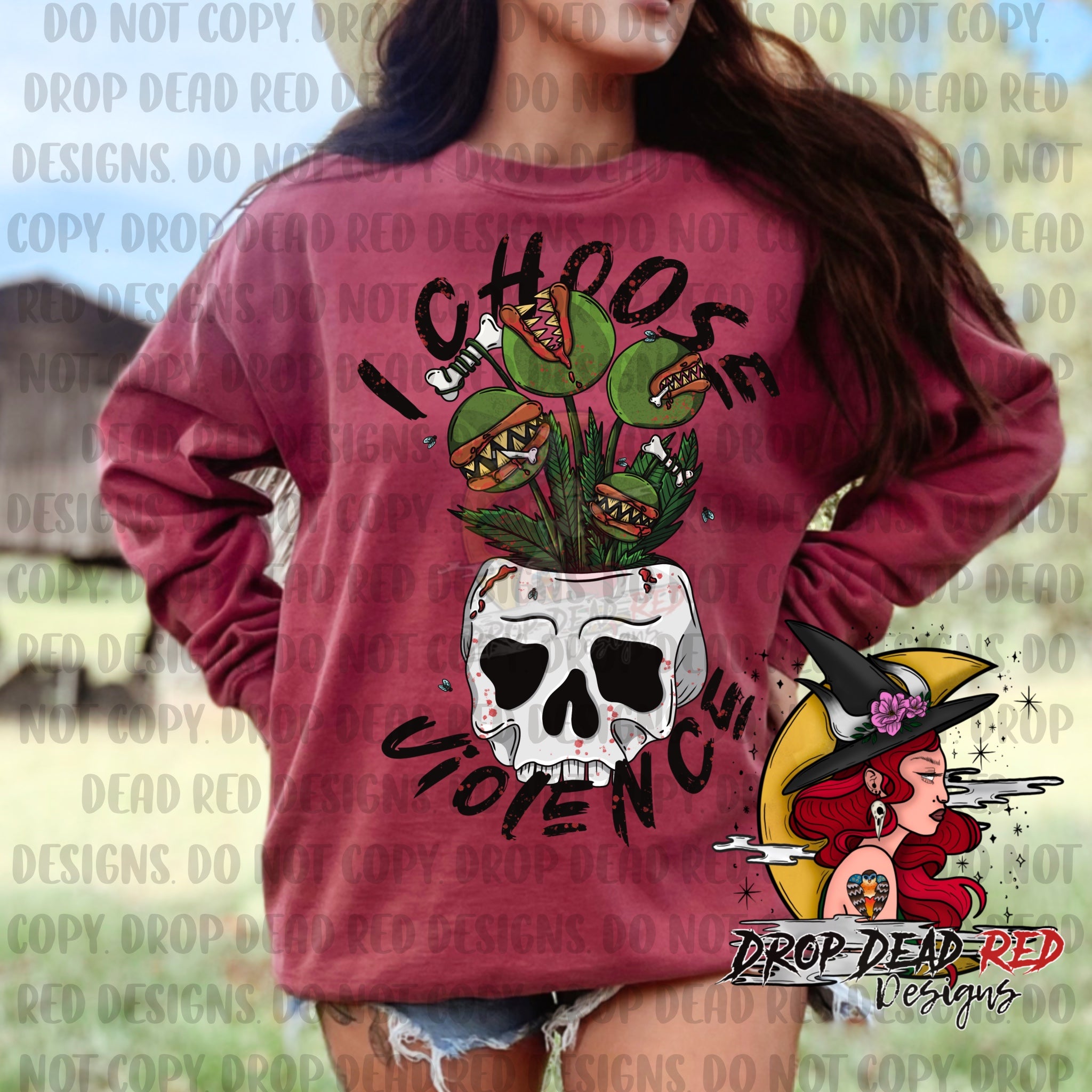 I Choose Violence - Digital File – Drop Dead Red Designs