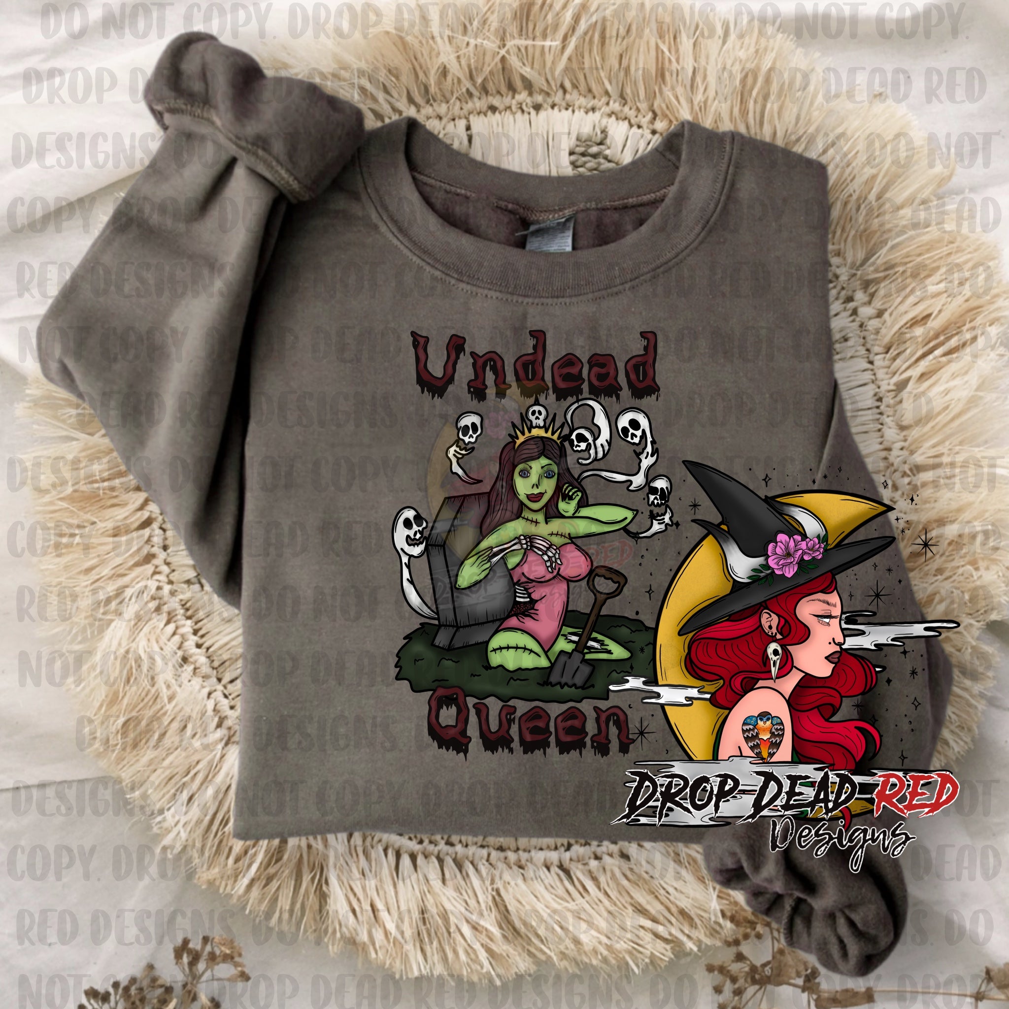 Undead Queen - Color - Digital File – Drop Dead Red Designs